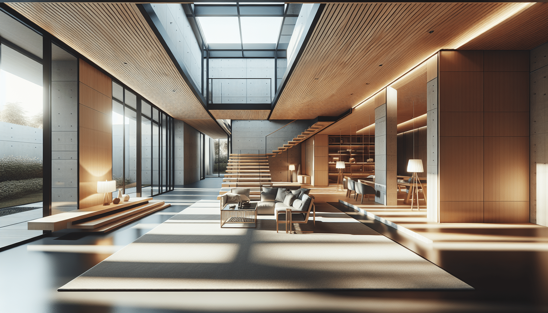 Comment l'architecte a-t-il conçu l'intérieur d'une maison moderne ...